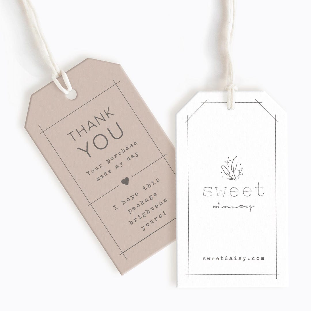 Custom Clothing Hang Tags: Personalized Swing Tags - Etsy