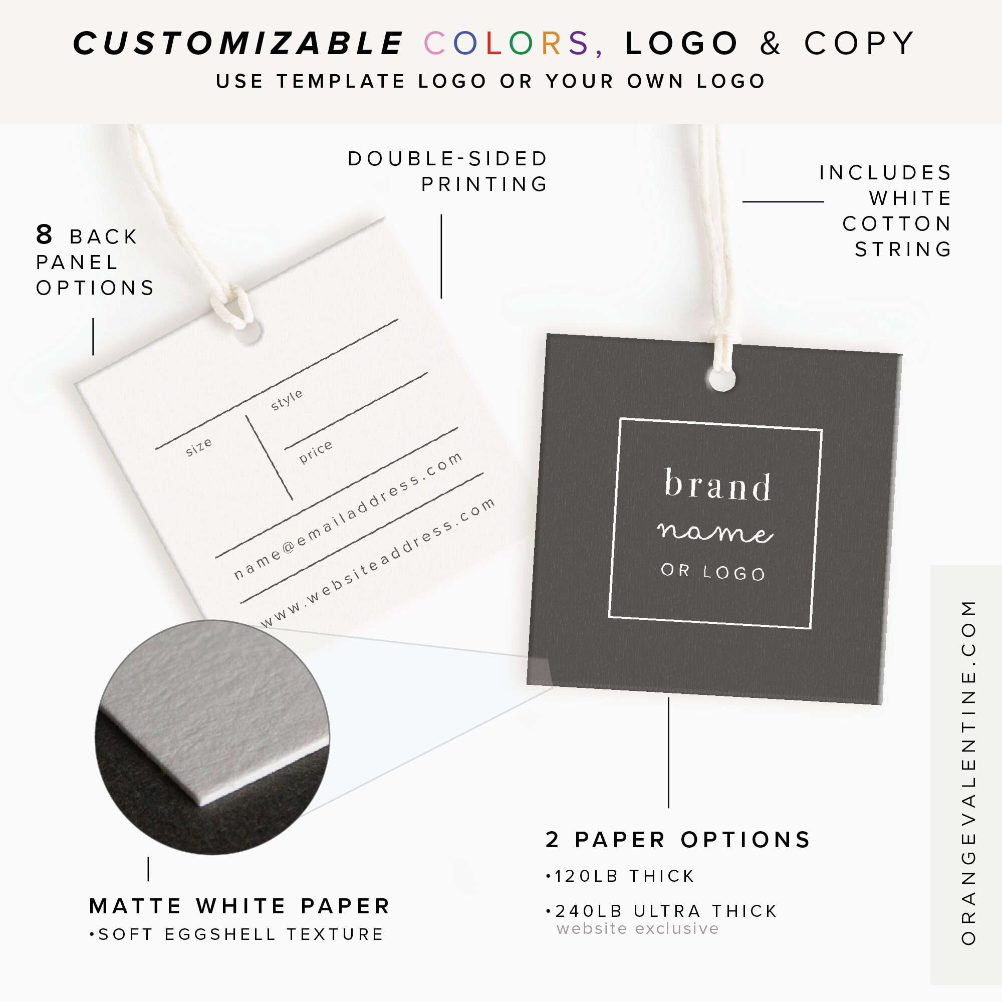 Custom Clothing Labels | Swing Tags | Clothing Tags Custom | Care Tags ...