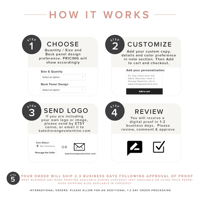 Custom Calling Card | Business Card Design | Floral Business Card ...