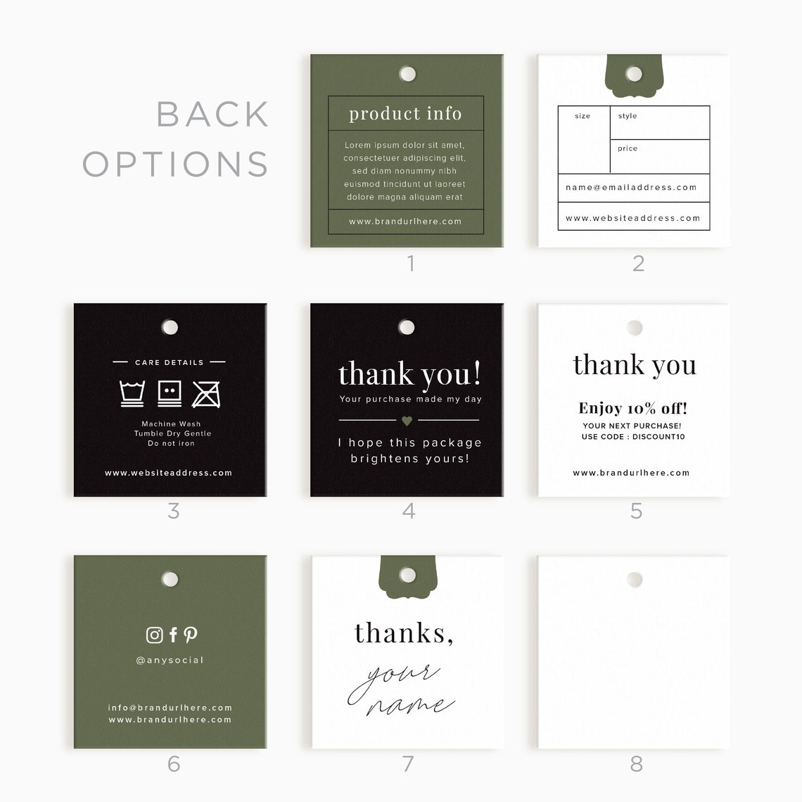 Price Tags With Logo Hang Tags Custom Product Labels - Etsy