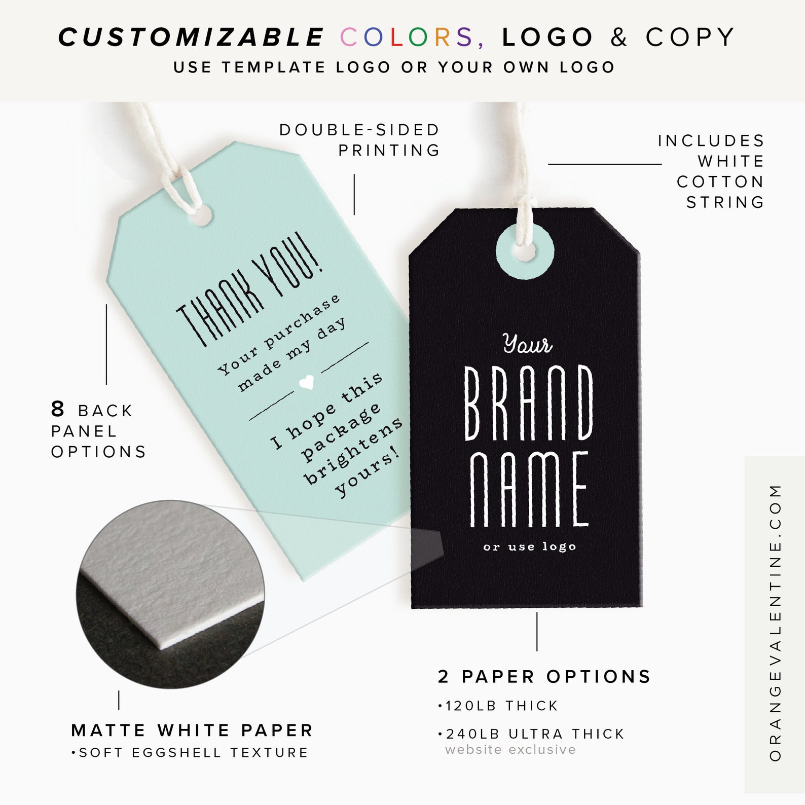 Swing Tags Clothing Hang Tags Custom Clothing Size Labels Tag Us on ...