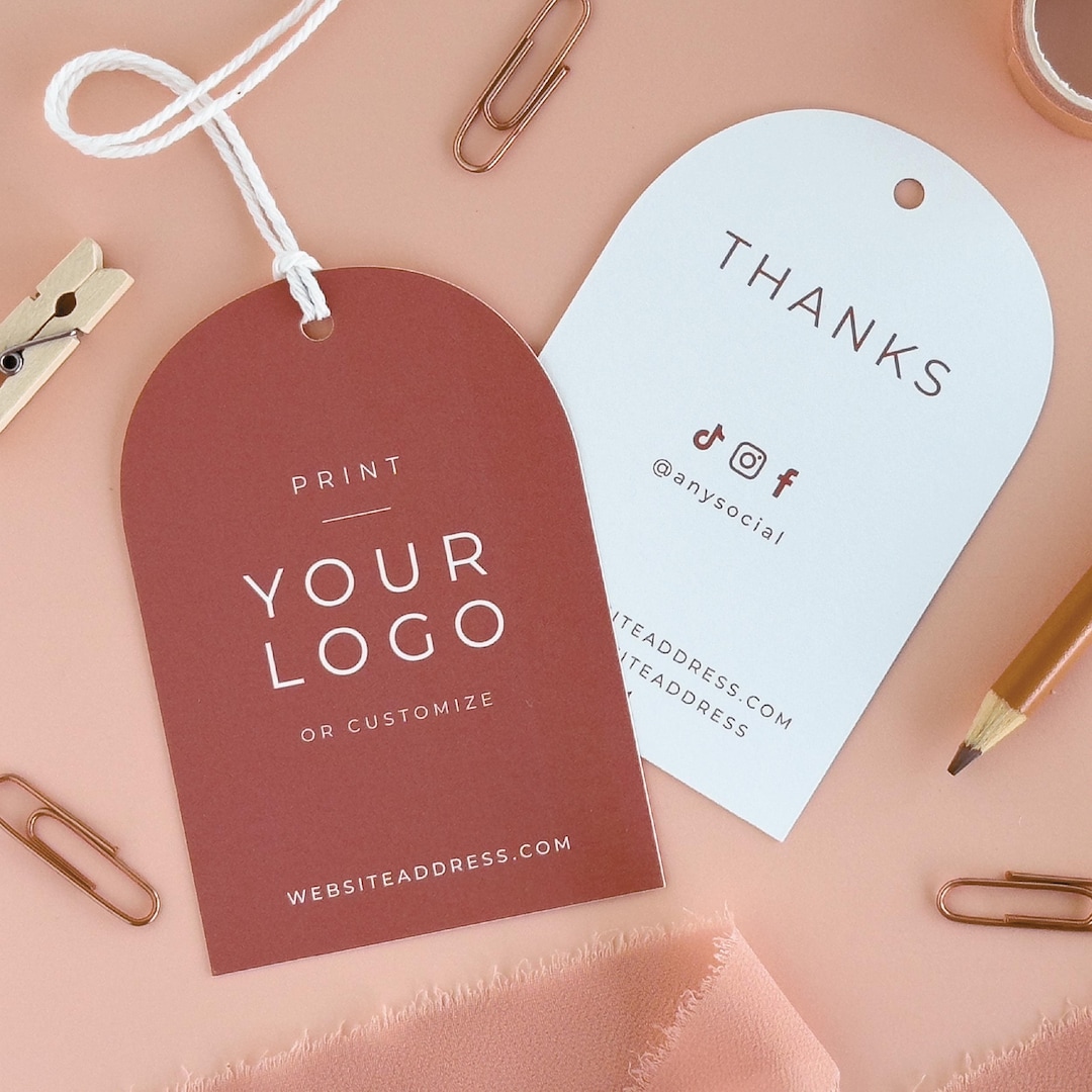 Custom Logo Product Hang Tags - Printed Tags for Vendor Booth - Etsy