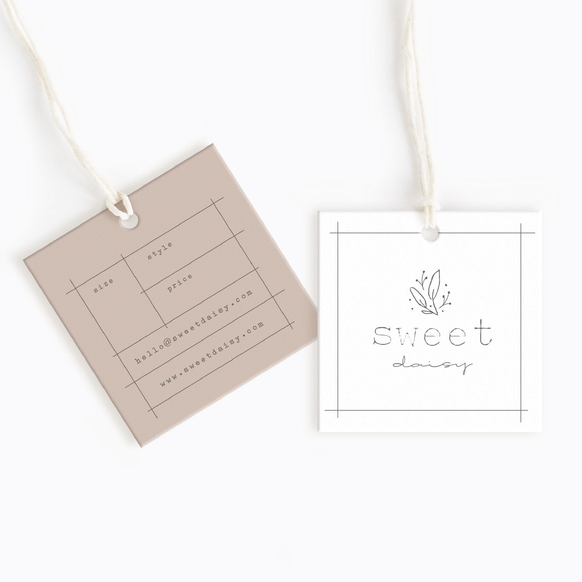 Custom Clothing Tags: Personalized Textile Labels, Swing Tags - Etsy