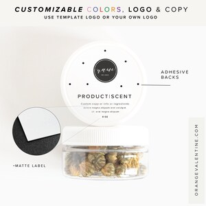 Round Custom Sticker Labels, Custom Logo Stickers, Custom Candle Label ...