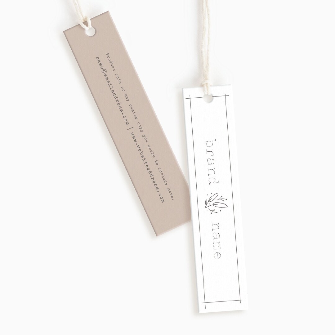 Tags for Handmade Items Custom Clothing Tags Swing Tags Wash Care ...