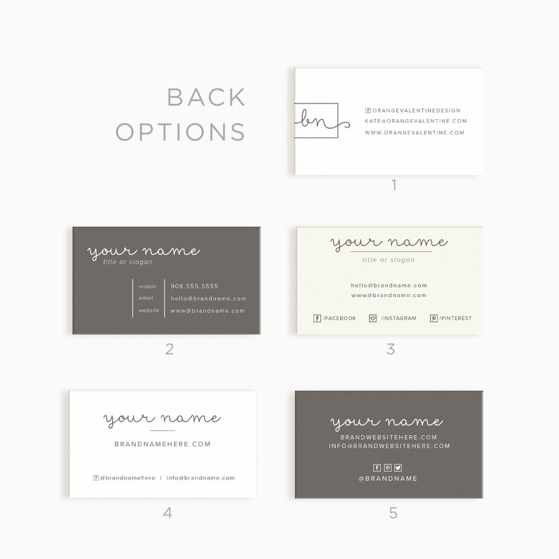 Premium Business Cards Custom Calling Card Template - Etsy