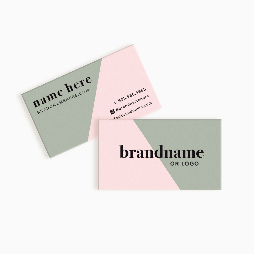 Colorful Business Cards | Custom Calling Card Template | Unique ...