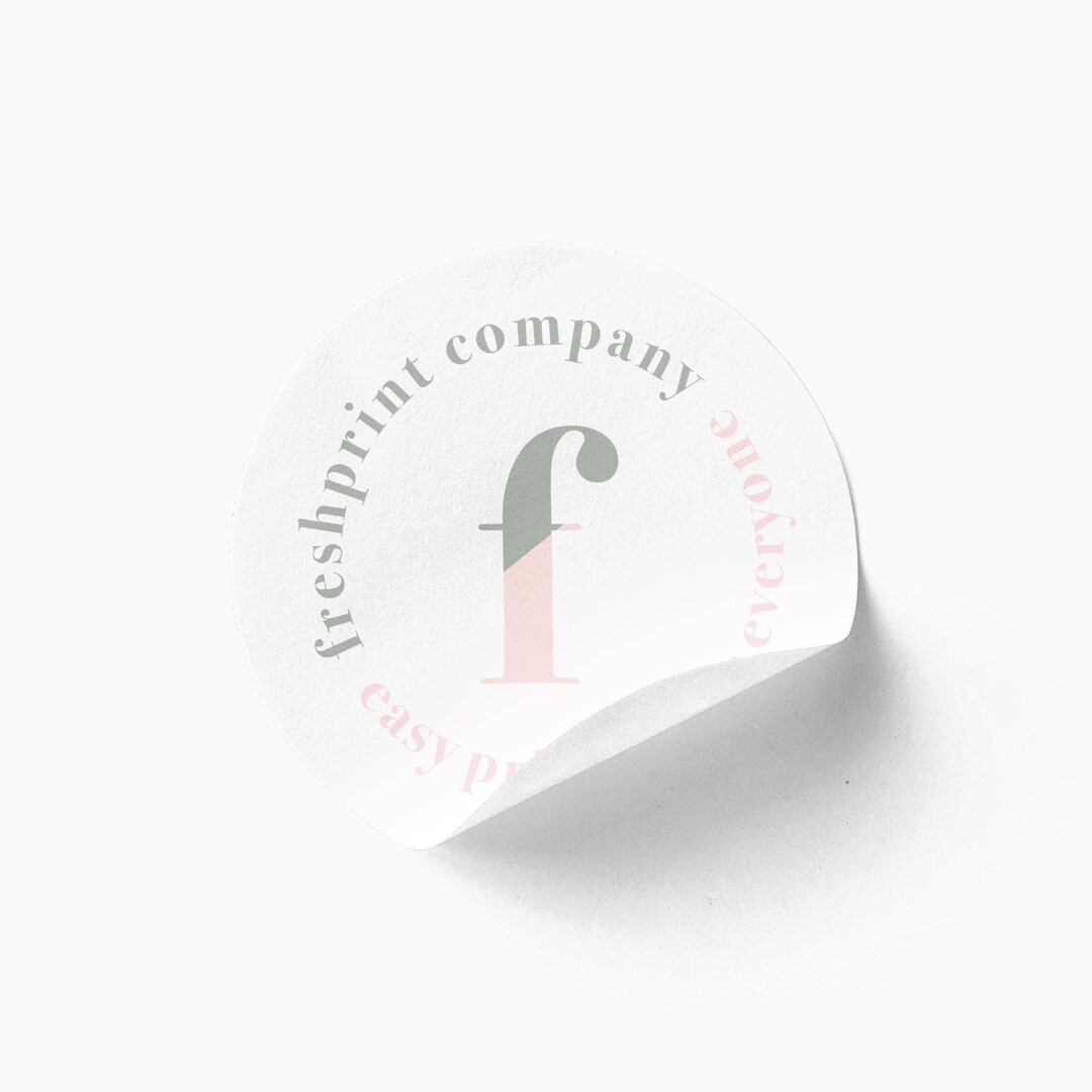 Custom Logo Stickers: Round Brand Stickers - Etsy