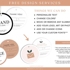 Round Hang Tag, Custom Tag, Clothing Label, Custom Circle Tag - Etsy