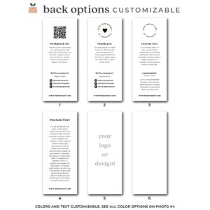Personalized Thank You Bookmark – Custom Printed Business Package ...