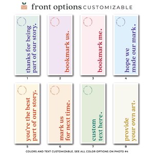 Personalized Thank You Bookmark – Custom Printed Business Package ...