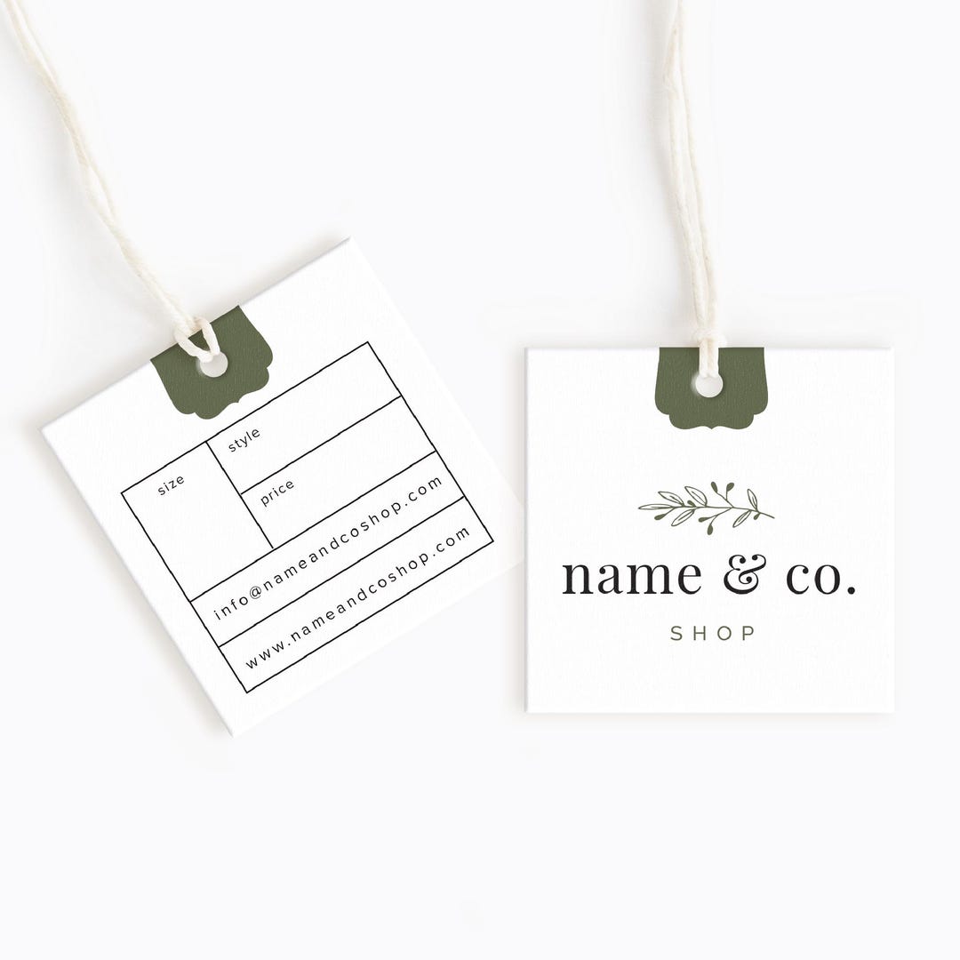 Price Tags With Logo Hang Tags Custom Product Labels Clothing Labels - Etsy