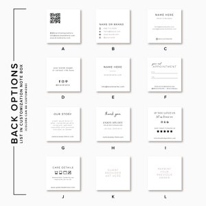 Minimalist Business Card Design | Premade Business Card | Contact Card ...