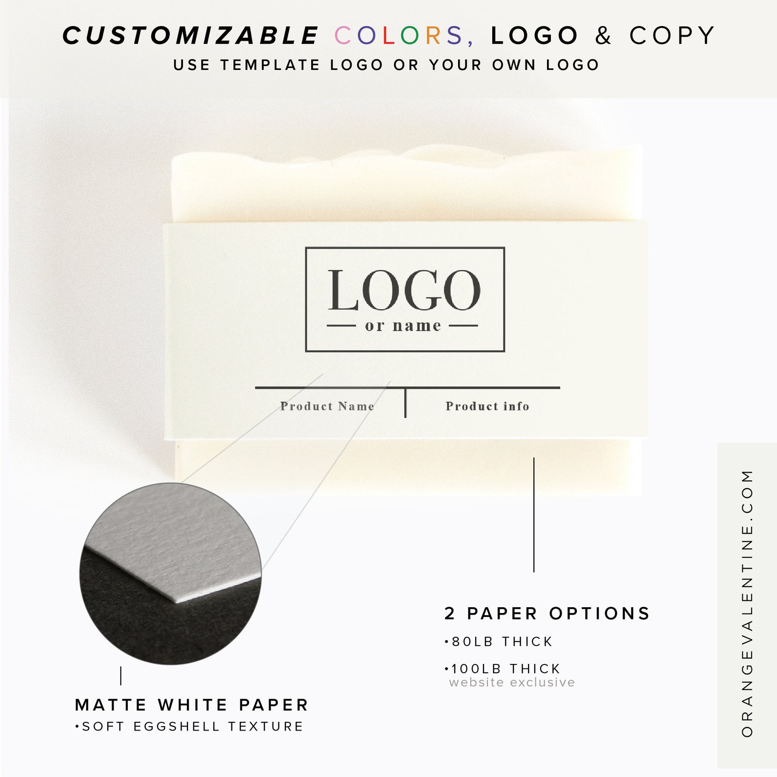 Custom Belly Band | Cosmetic Packaging | Soap Packaging | Custom Tie ...
