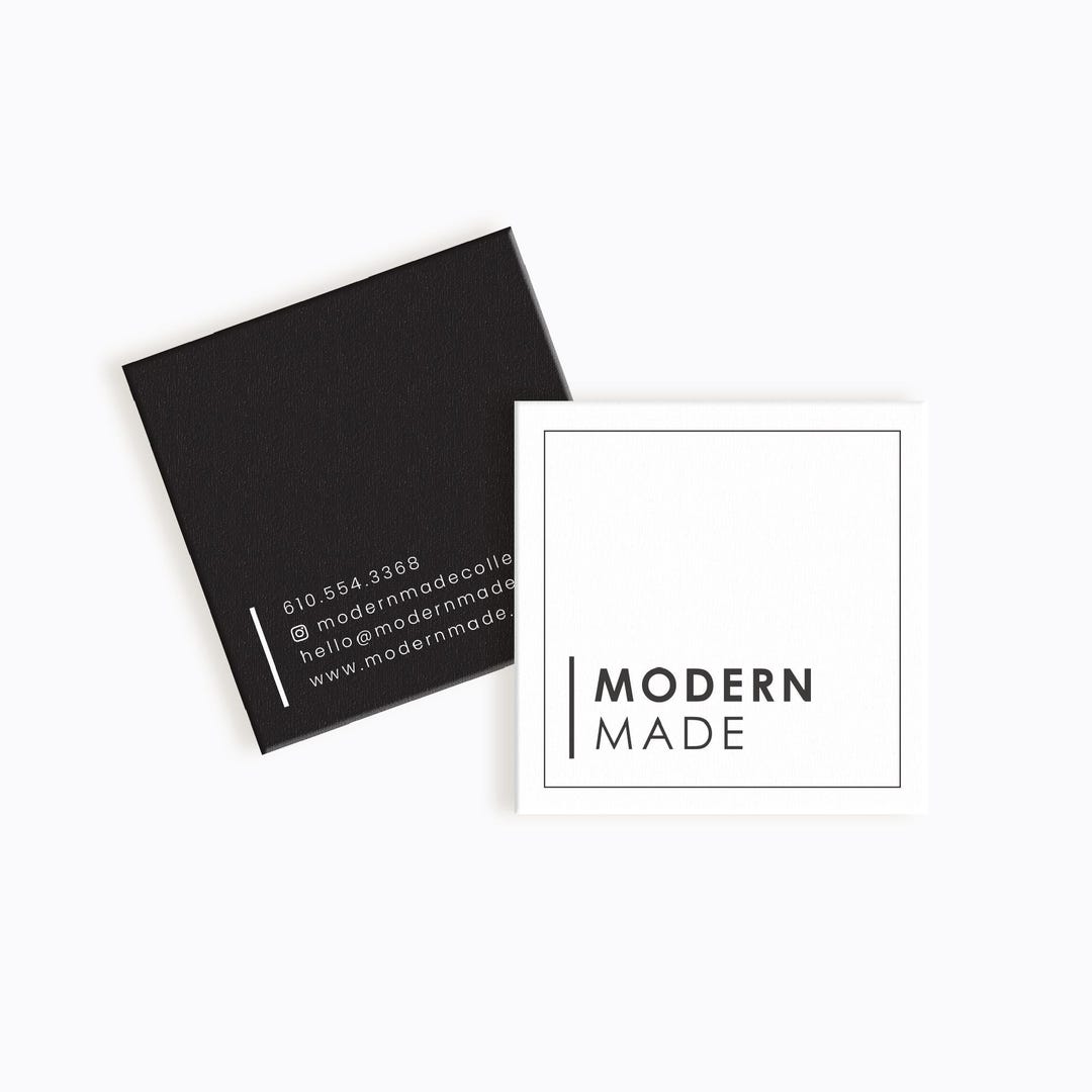 Square Business Card: Customizable Modern Calling Card - Etsy