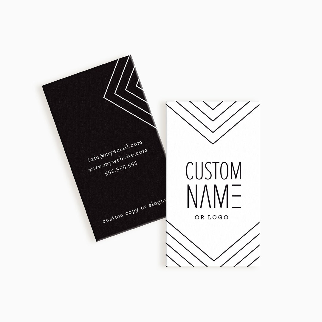 Custom Calling Card Geometric Business Cards Premium Business Cards ...