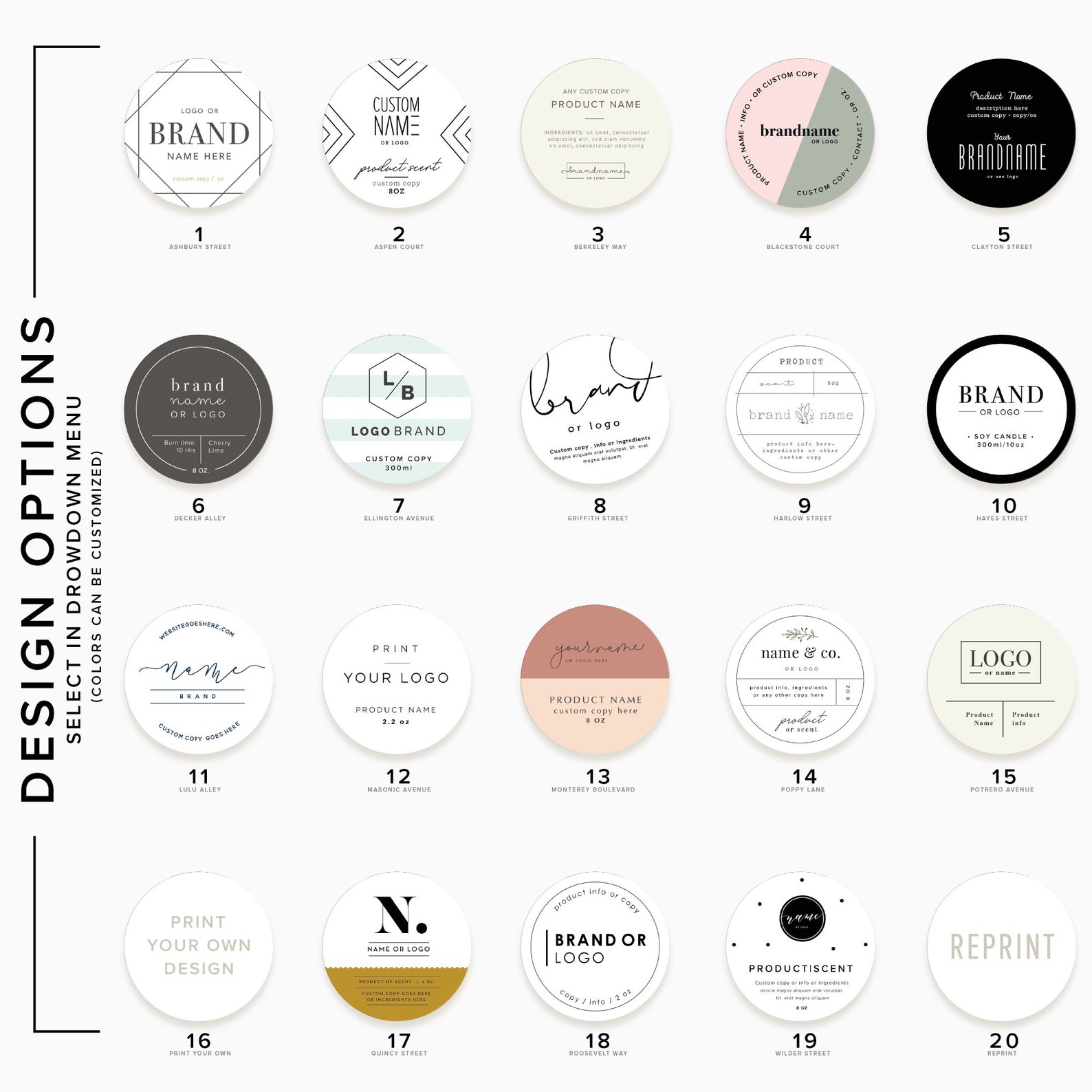 Custom Logo Stickers Custom Logo Labels Custom Product | Etsy