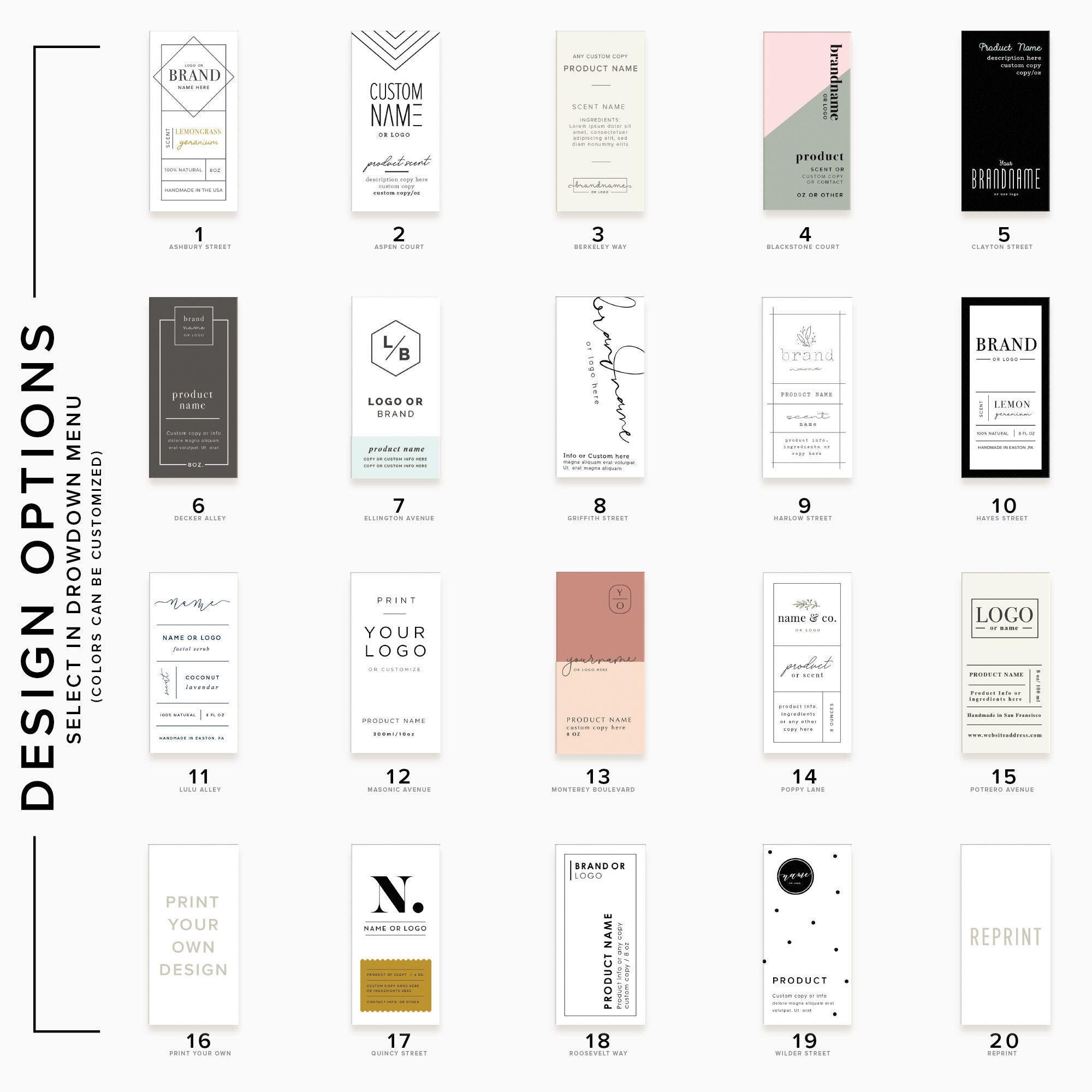 Labels for Cosmetics Cosmetic Labels Mini Champagne Labels | Etsy