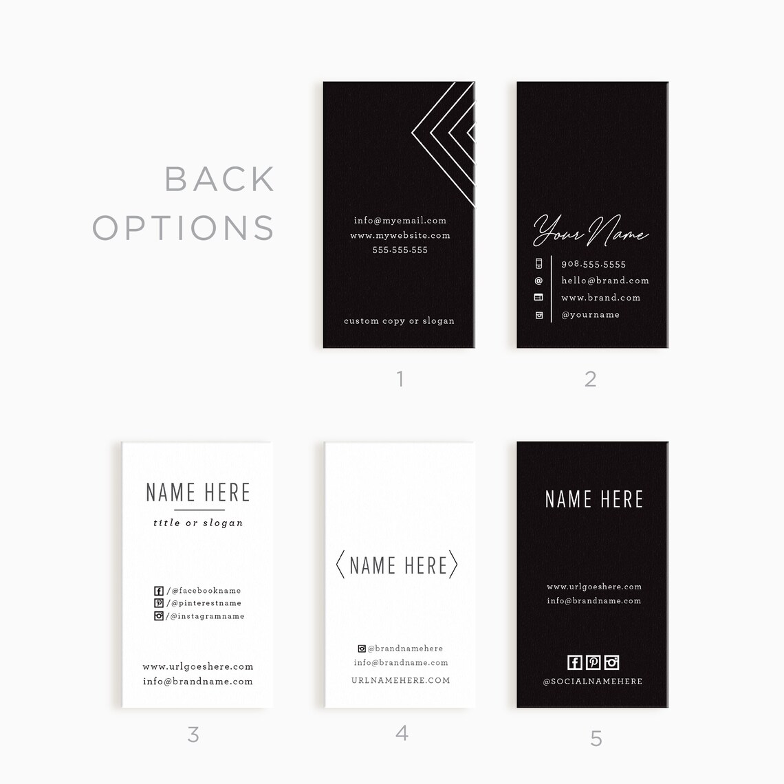 Custom Calling Card Geometric Business Cards Premium | Etsy