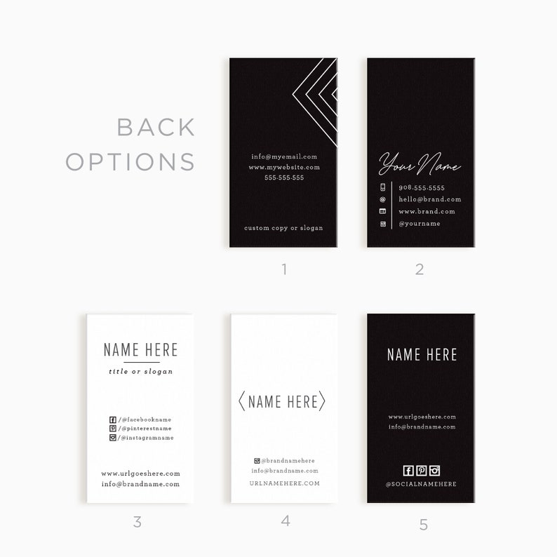 Custom Calling Card Geometric Business Cards Premium | Etsy