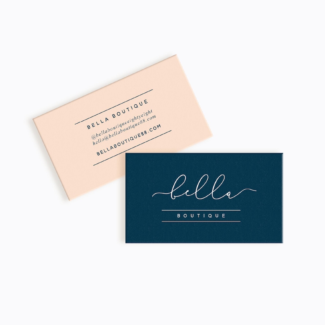 Calligraphy Business Card Design: Custom Small Business Stationery - Etsy