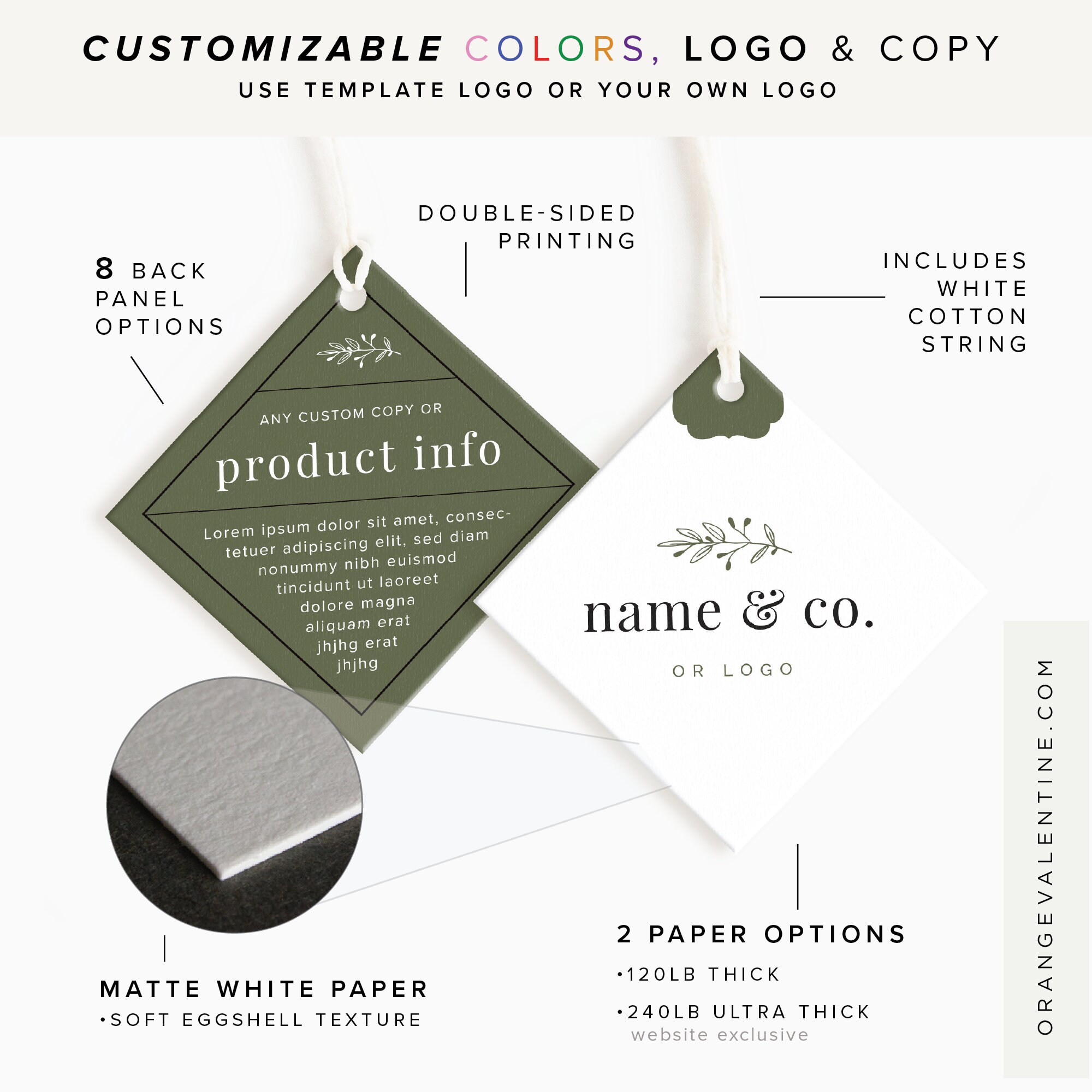 Custom Clothing Tags: Personalized Product Tag Design - Etsy