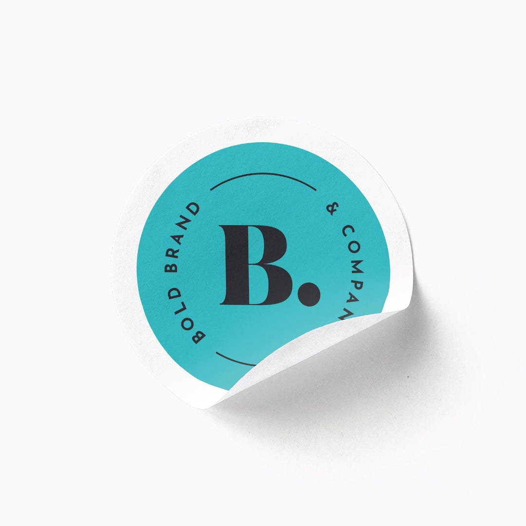 Custom Logo Stickers: Round Product Packaging Labels - Etsy