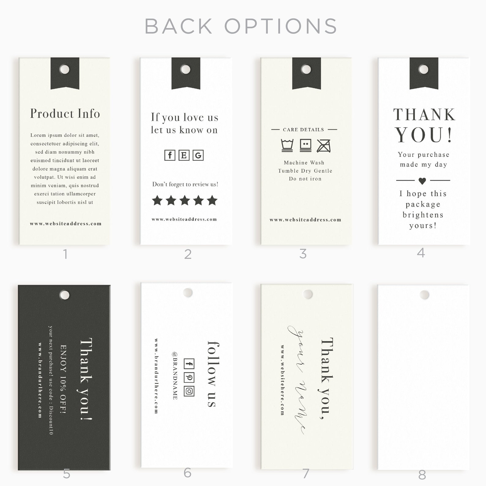 Custom Clothing Tags: Handmade Item Tags, Size & Care Labels - Etsy