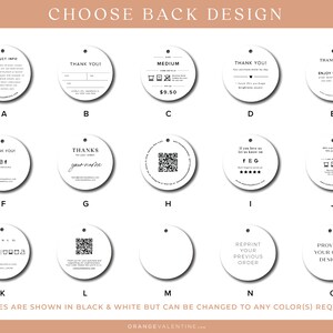 Round Hang Tag, Custom Tag, Clothing Label, Custom Circle Tag - Etsy