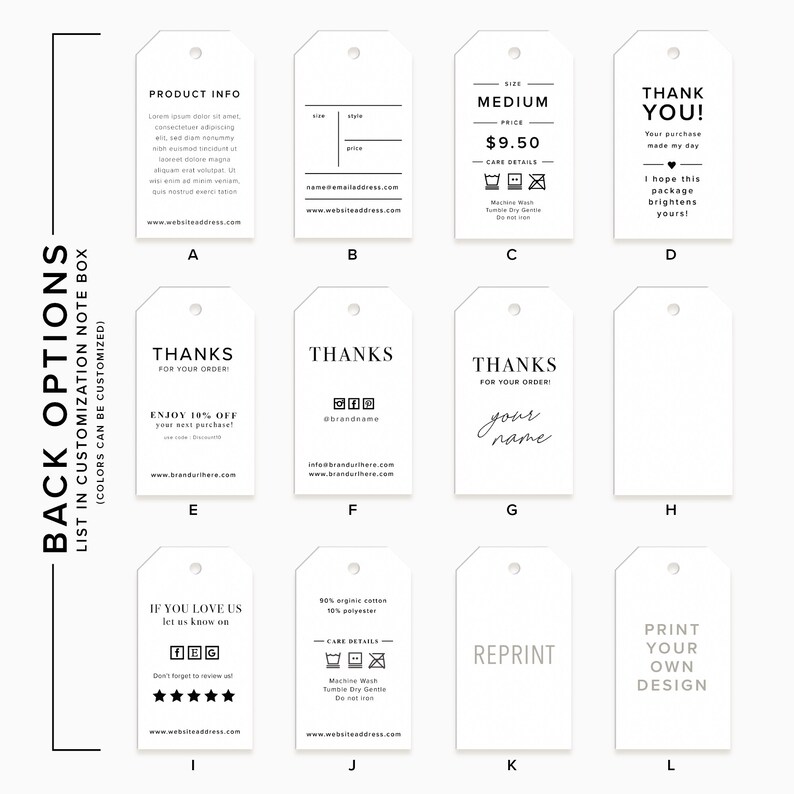 Clothing Tags, Handmade Tag, Product Tags, Logo Hang Tags, Custom Tag ...