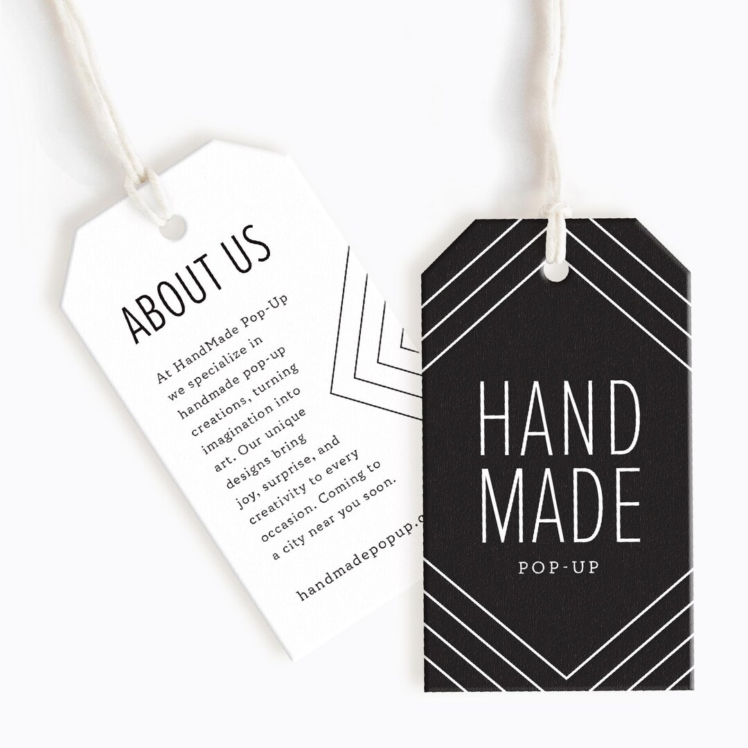 Custom Clothing Hang Tags: Personalized Product Tags - Etsy