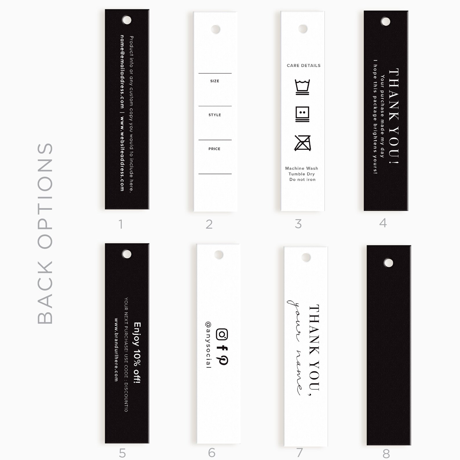 Care Tags Care Instruction Tags Wash Care Labels Swing | Etsy