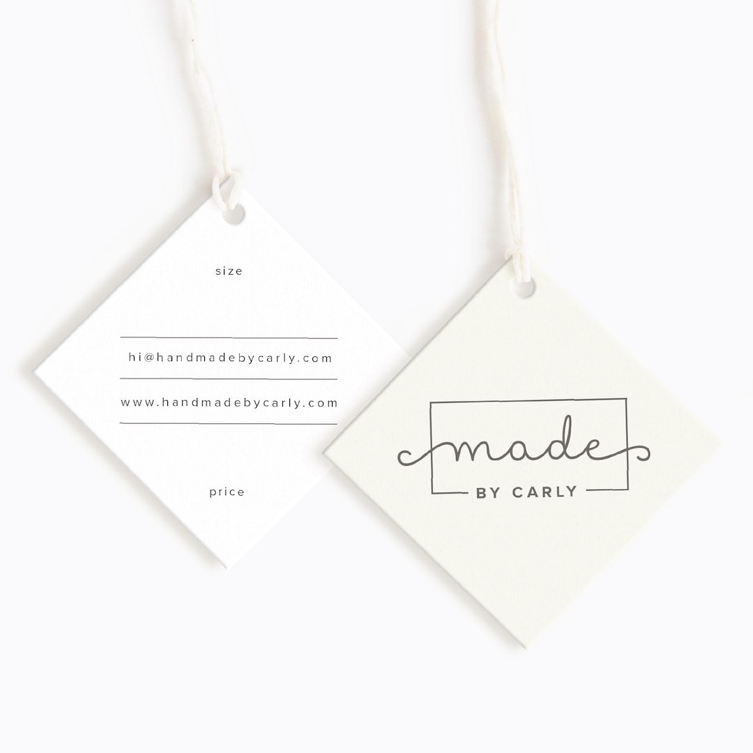 Custom Clothing Hang Tags: Personalized Knitting Labels - Etsy