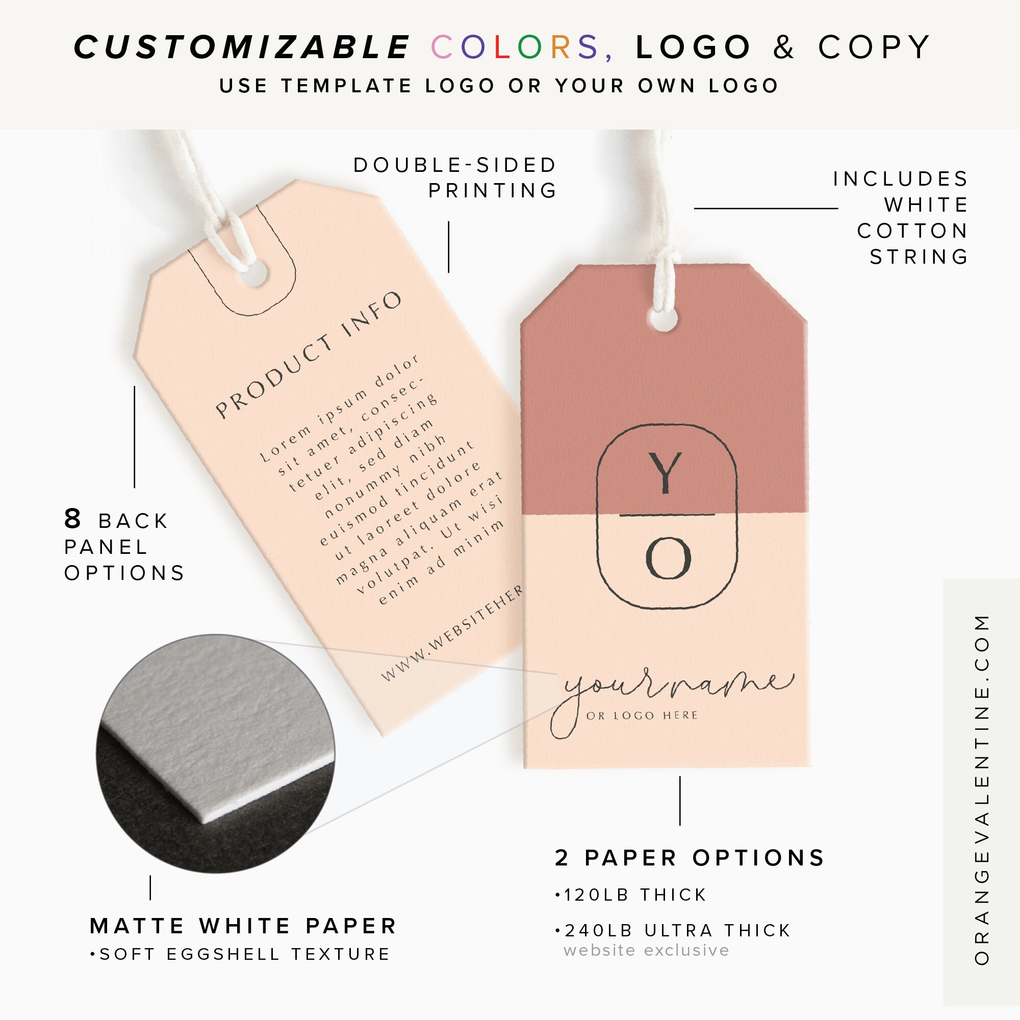 Tags for Handmade Items Knitting labels Clothing Hang Tags | Etsy