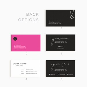Handwritten Logo Business Card: Customizable Stationery - Etsy