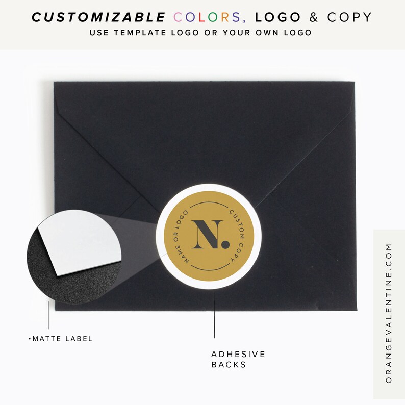 Custom Logo Stickers: Round Product Packaging Labels - Etsy