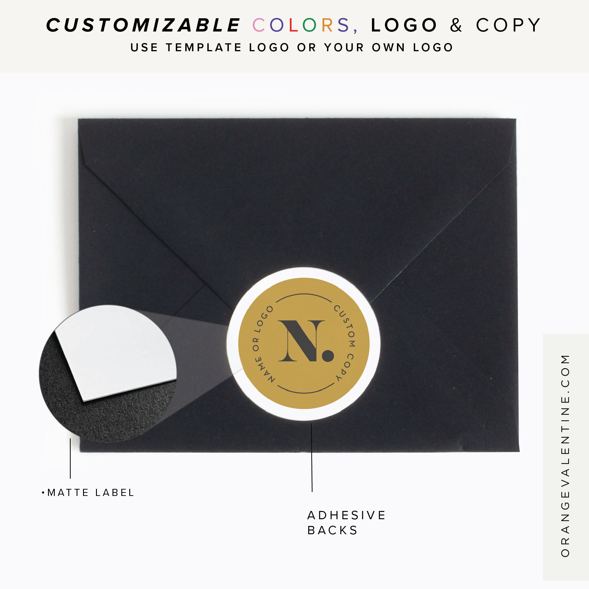 Custom Logo Stickers: Round Product Packaging Labels - Etsy
