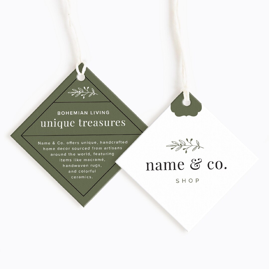 Customizable Clothing Tag | Product Tag Design | Custom Textile Tags ...
