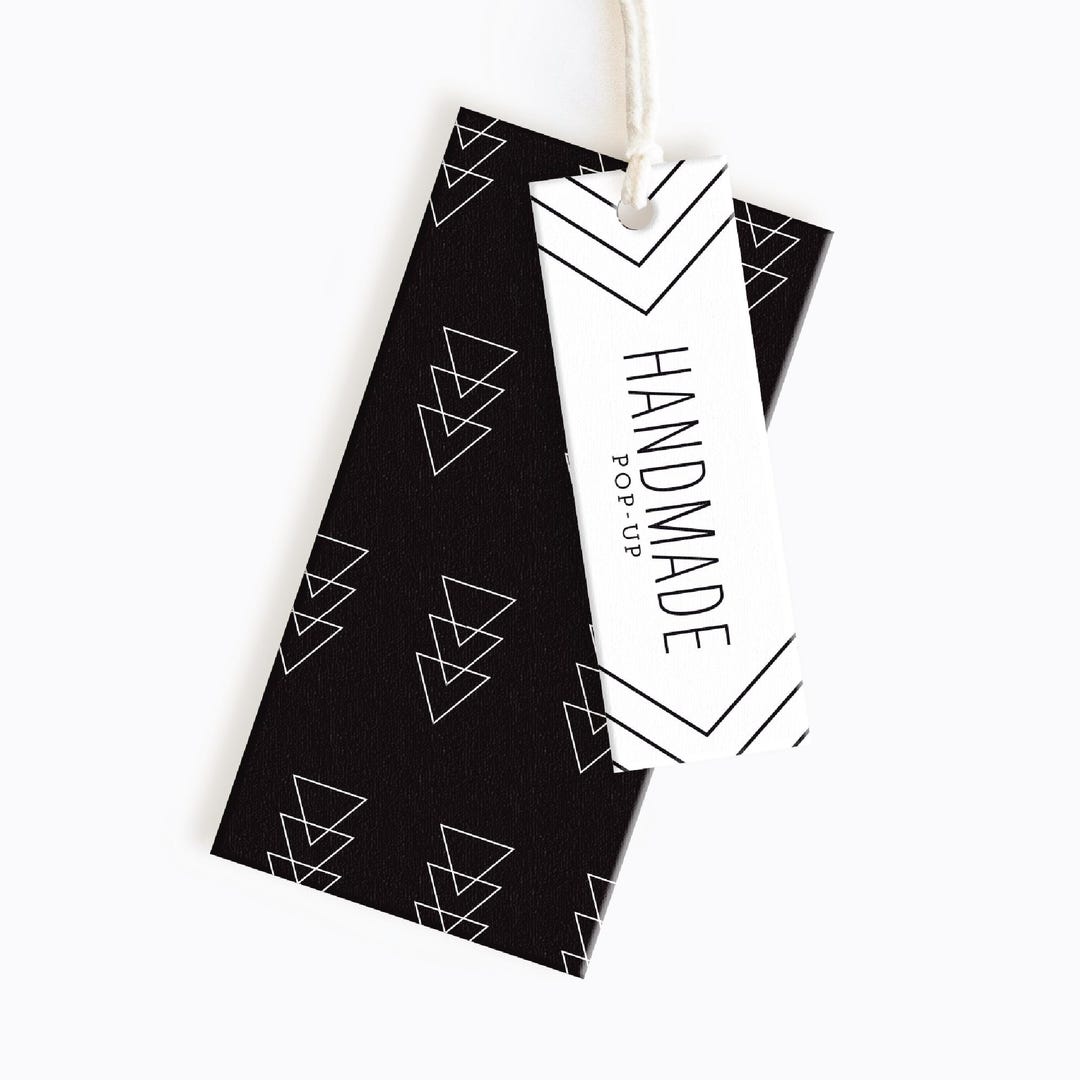 Custom Clothing Hang Tags: Double Tag, Knitting Labels - Etsy