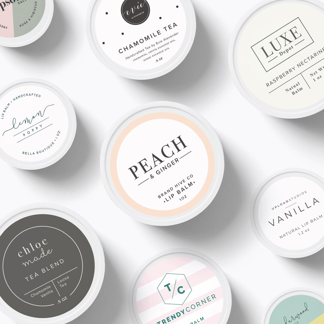 Custom Logo Stickers: Round Product Labels - Etsy