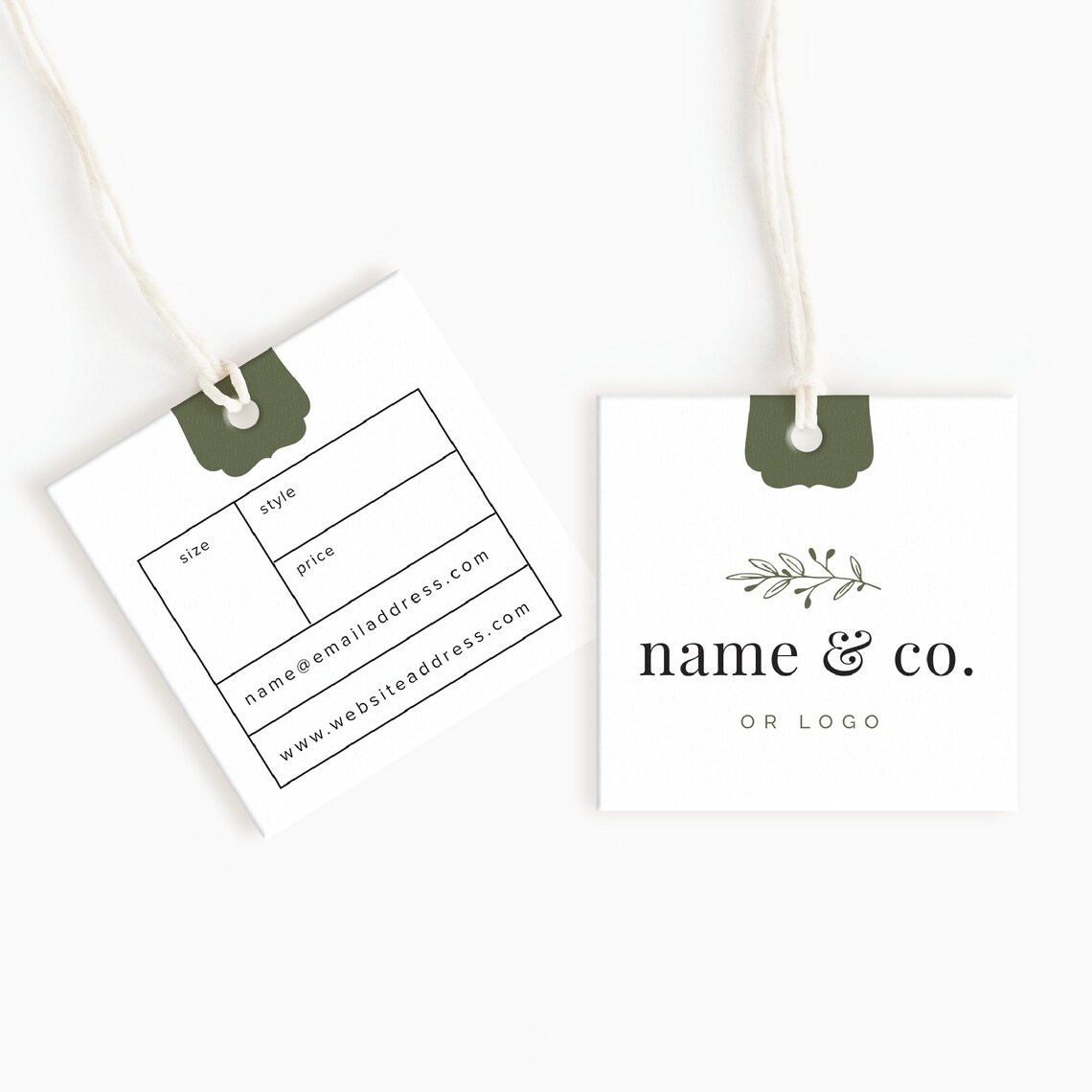 Price Tags With Logo Hang Tags Custom Product Labels - Etsy