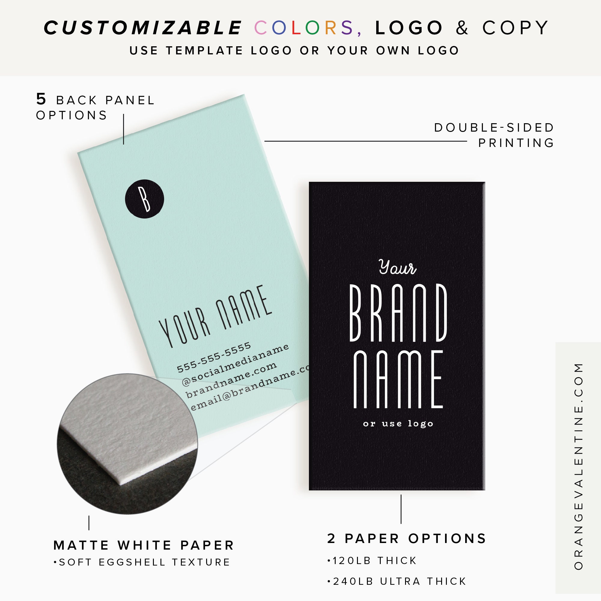 Custom Calling Card Custom Business Cards Unique Business | Etsy