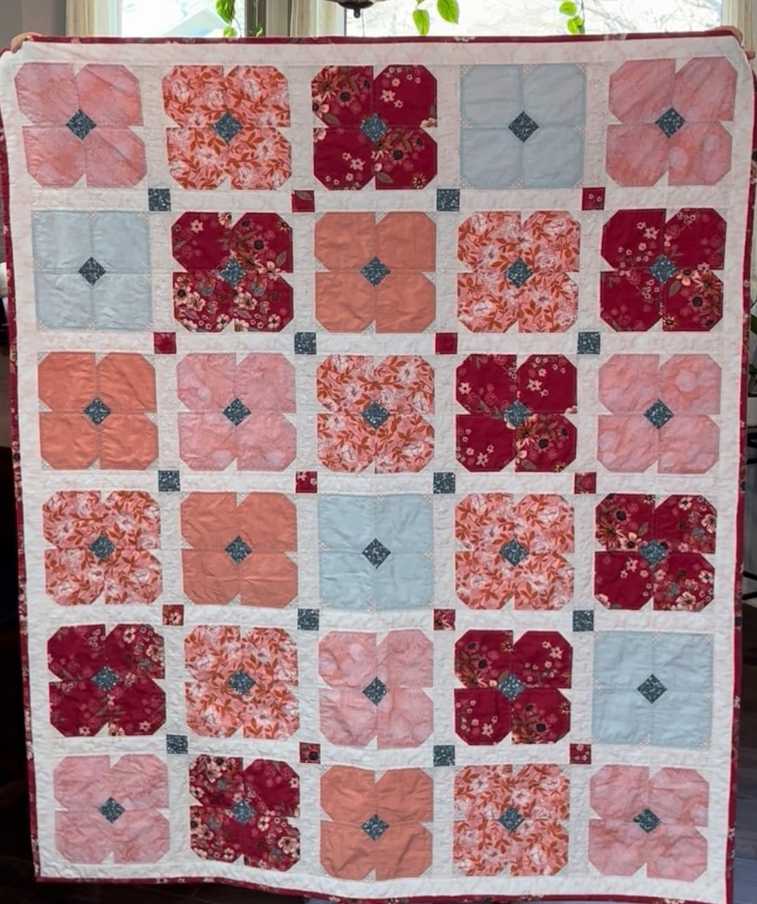 Floral Blossom Quilt Pattern PDF for Two Sizes - Fat Quarter Friendly ...