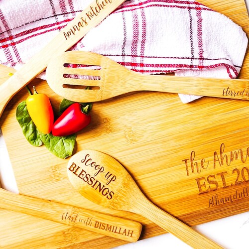 Personalized Islamic Chopping Cutting Board and Mixing - Etsy