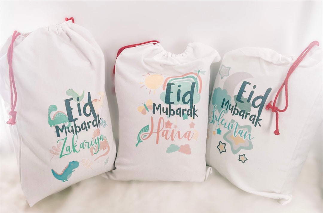 Eid Gift Sacks for Muslim Kids, Large Islamic Gift Bag for Ramadan ...