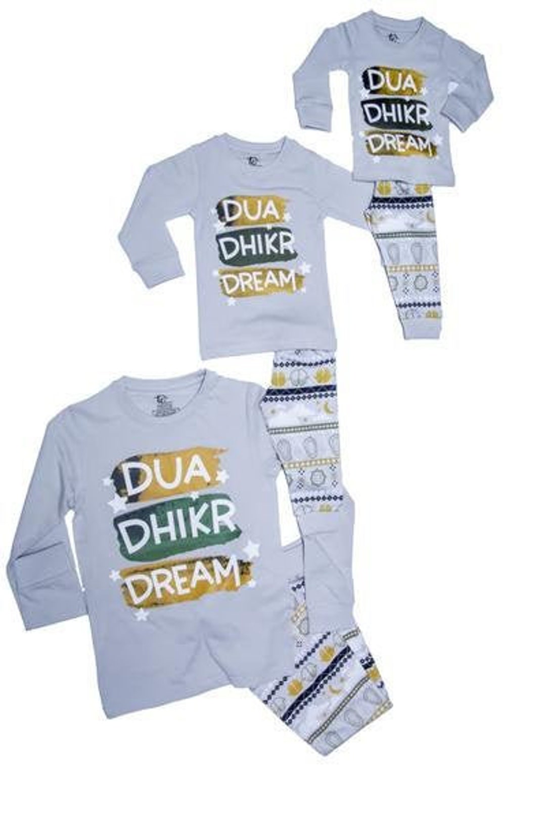 Muslim Family Pajamas - Dua Dhikr Dream Matching Pjs, My First Ramadan ...