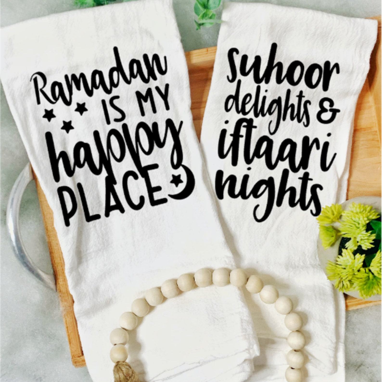Ramadan Islamic Kitchen Towels Muslim Tea Towel Eid Gift for - Etsy ...