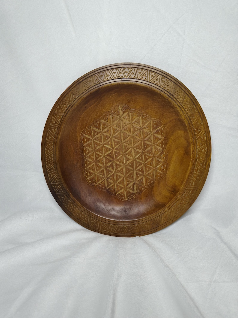 Hand Carved Wooden Plate: Rustic Treenware Serving Tray - Etsy