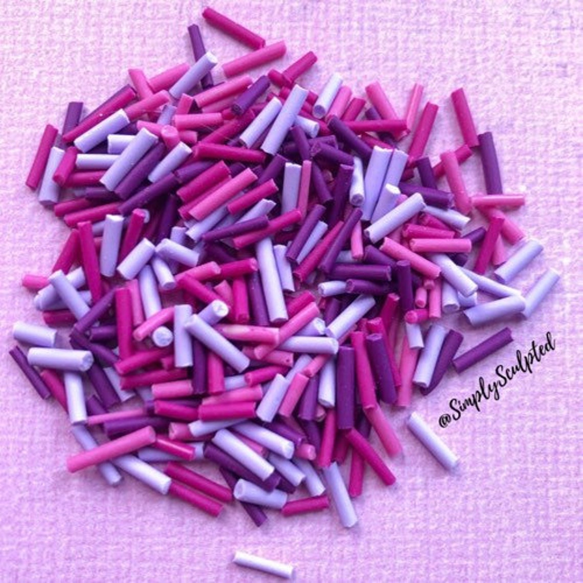 Slime Sprinkles Slime Charm Set Pink & Purple Fake Sprinkles and ...