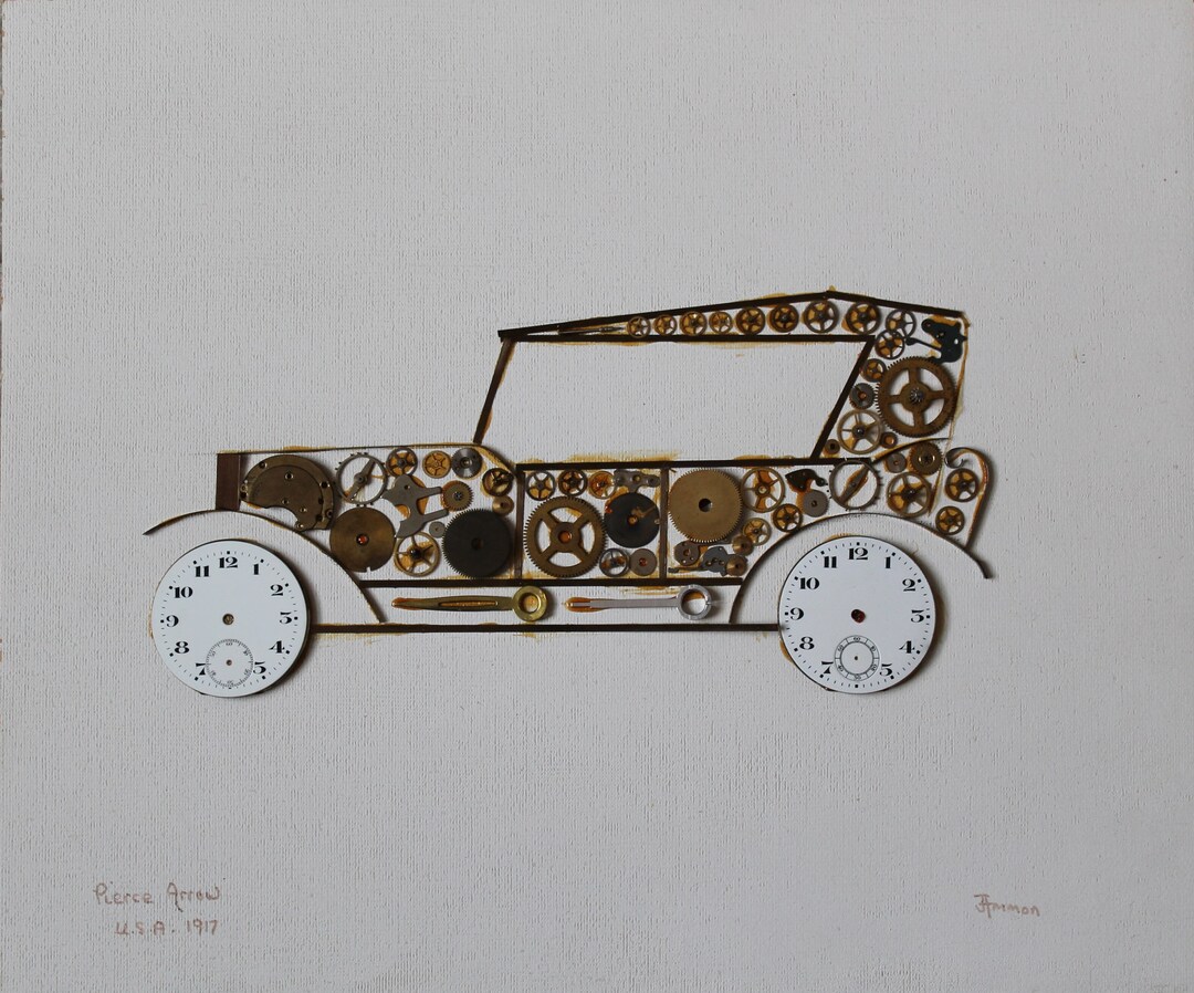 Vintage John Ammon - Horological Collage Art Made From Watch Parts ...